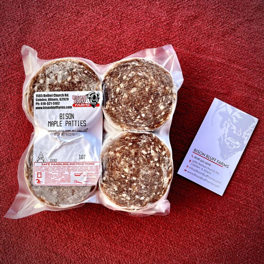 Bison Maple Patties - Bison Bluffs Farms